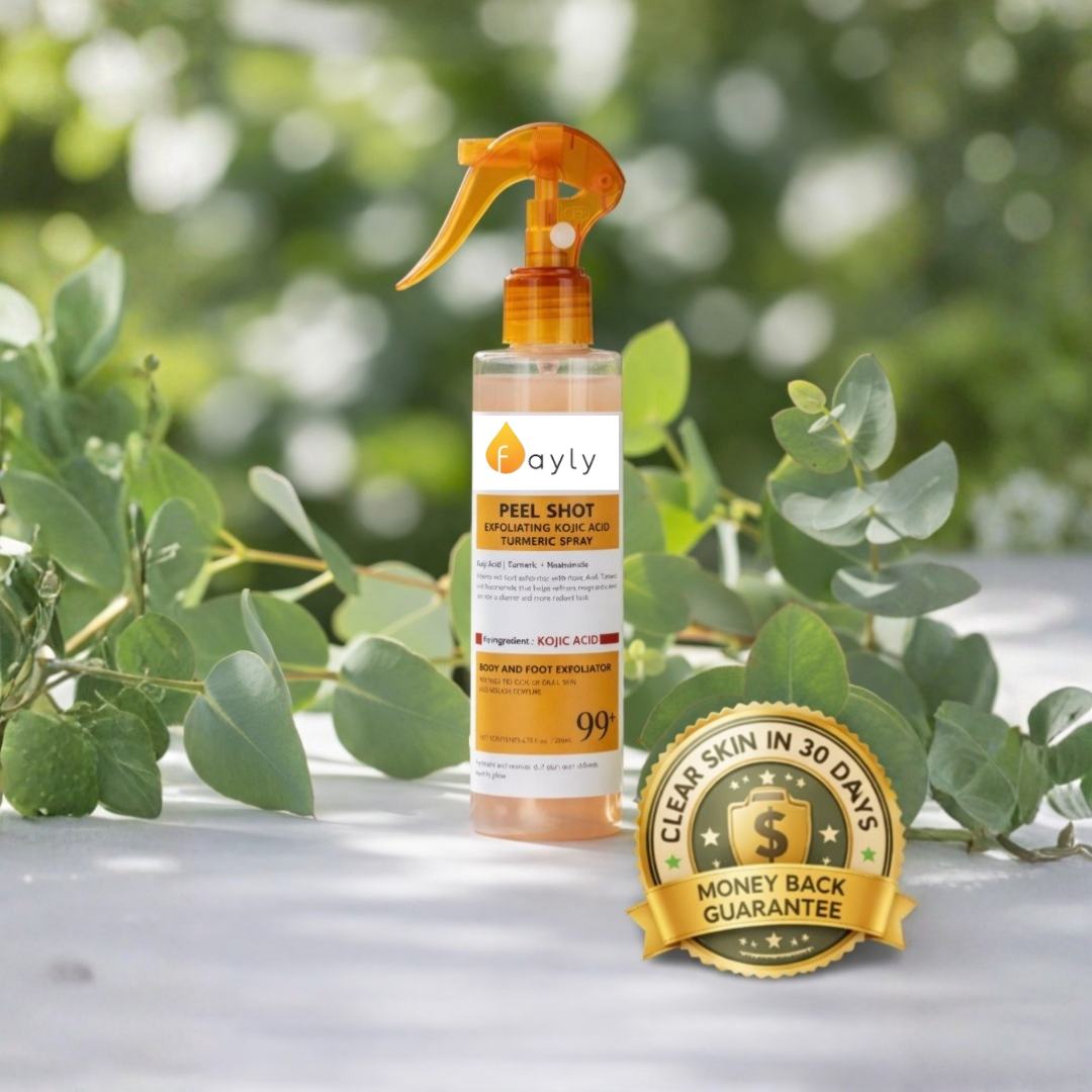 Kojic Acid & Turmeric Body Spray | Peel Shot – fayly